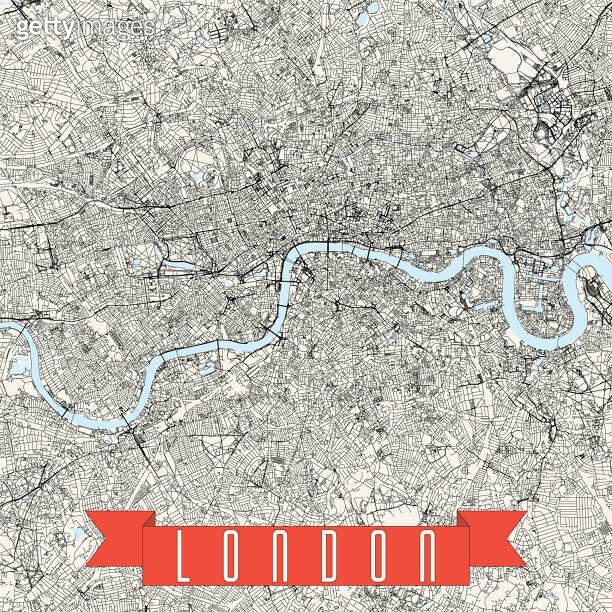 London, England Vector Map (1251170522) 일러스트, 무료 일러스트 - 게티이미지뱅크