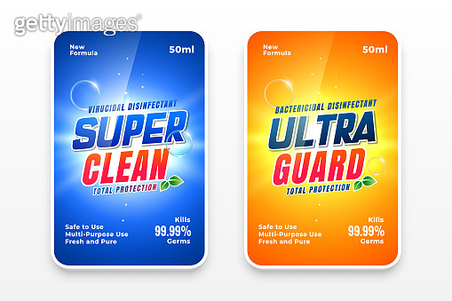 super clean detergent labels set of two 이미지 (1273301661) - 게티이미지뱅크
