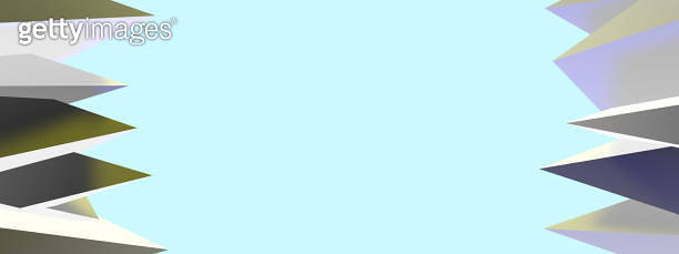 The city of the pyramids. Low poly mountains peaks. Shards, icicle ...