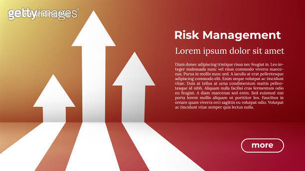 Risk Management - Web Template in Trendy Colors. 이미지 (1208345855) - 게티이미지뱅크