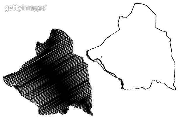 Raipur City (Republic of India, Chhattisgarh State) map vector ...