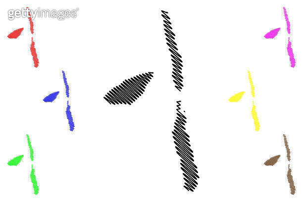 Penama Province (Republic of Vanuatu, archipelago) map vector ...