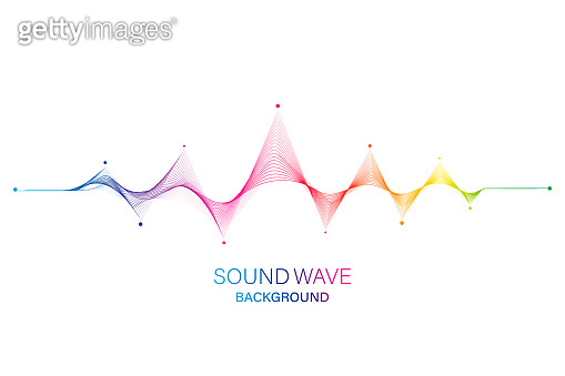 Sound wave equalizer suitable for poster, background or etc. Music ...