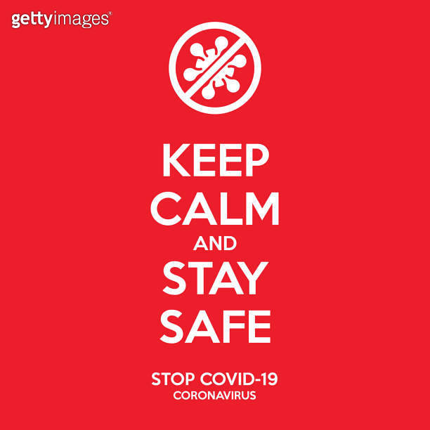Keep calm and stay safe poster. To prevent covid-19 coronavirus ...