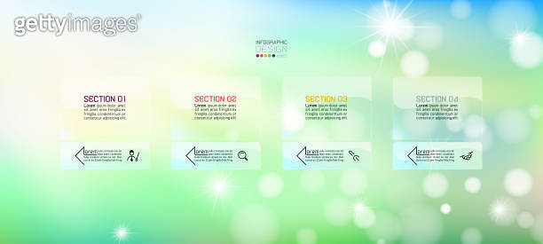 Simple bokeh background designs can be divided into workflows and ...