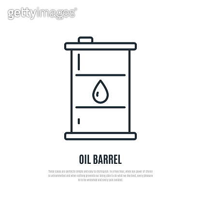 Liner oil barrel icon isolated on white background. Oil drum container ...