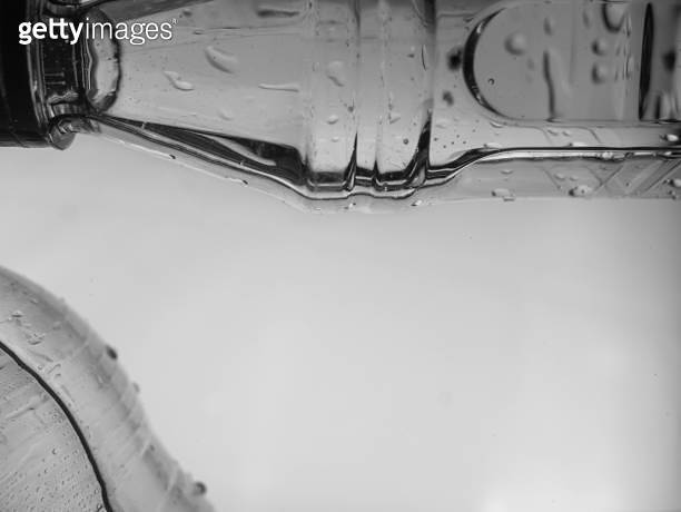 Plastic water bottle floating in water, non-decomposable plastic ...