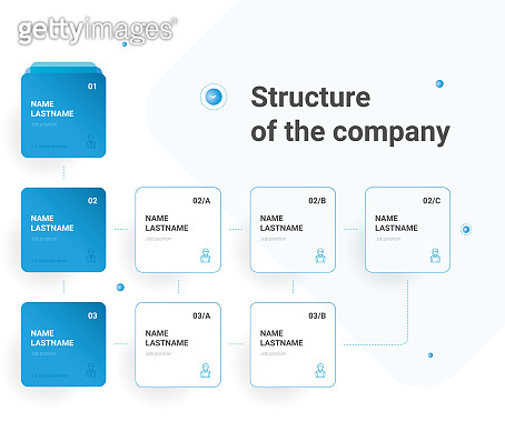 Structure of the company. Business hierarchy organogram chart ...