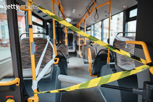 Public transportation closed due coronavirus pandemic. 이미지 (1215169069 ...