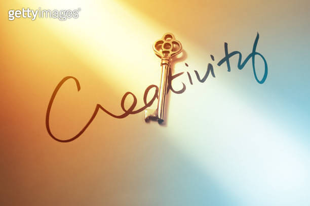 Key to Success of the Word Creativity with Golden Skeleton Key Under ...