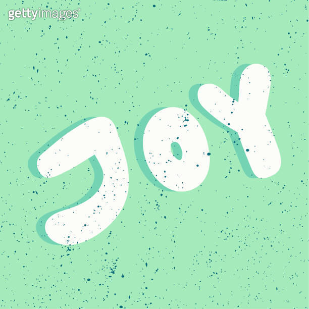 Joy. Sticker for social media content. Vector hand drawn illustration ...