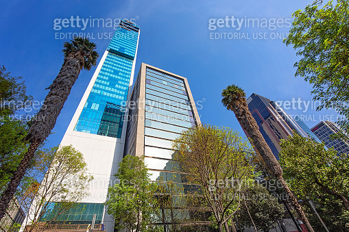 Mexico City Financial center district close to Paseo De Reforma ...