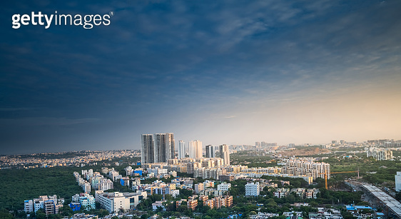 Hyderabad city buildings and skyline in India 이미지 (1216025343) - 게티이미지뱅크
