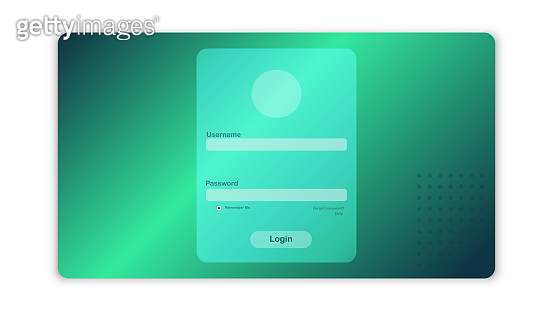 simple Login Page Template Design For Website, Mobile, Computer ...