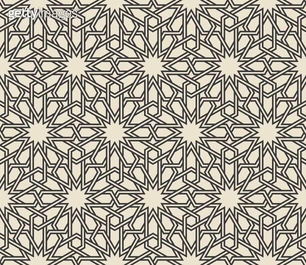 Traditional Arabic Islamic geometric seamless pattern 이미지 (1257827474 ...