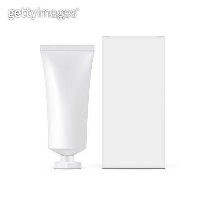 Small Plastic Cosmetic Tube With Octagonal Screw Cap and Paper Box ...