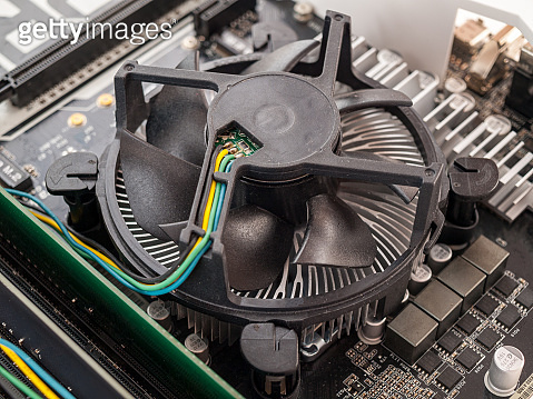 cooling fan with cpu in the computer system unit, cooling the computer ...