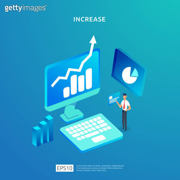 growth up arrow illustration concept for income salary rate increase ...