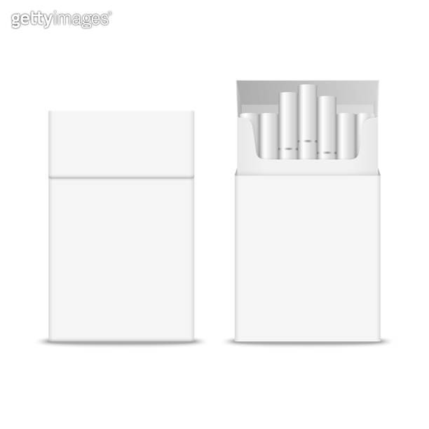 Vector 3d Realistic Closed and Opened Clear Blank Empty with Cigarettes ...