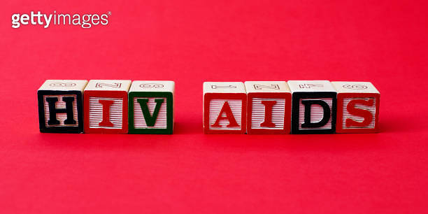 Wooden blocks with word HIV AIDS 이미지 (1283199699) - 게티이미지뱅크