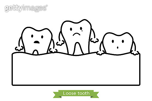 loose tooth, tooth is fall out of the gum (1210672658) - 게티이미지뱅크