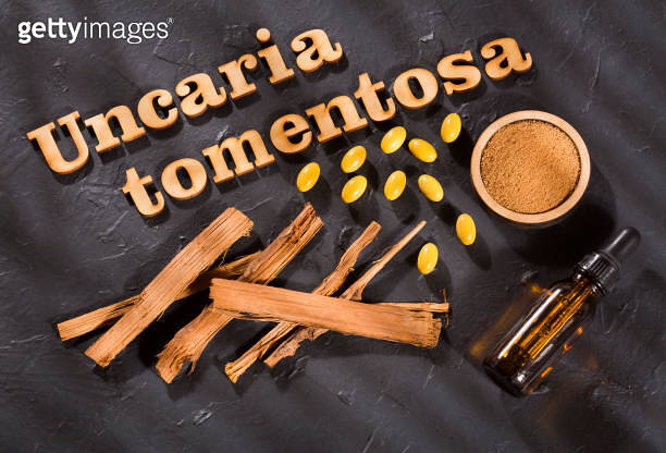 Cat's Claw (Uncaria tomentosa) Extract Capsules. A Dietary Supplement ...