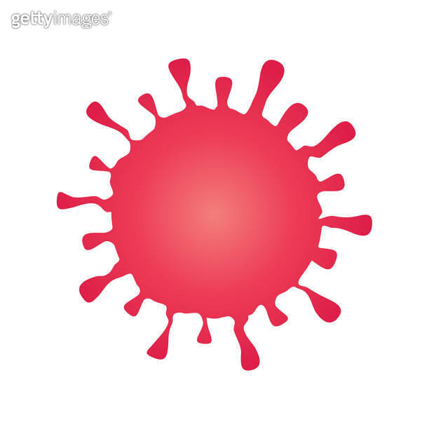 Virus shape icon. Virion vector art illustration. Coronavirus disease ...