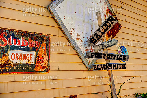 Last Chance Saloon, a popular destination for tourists and motorcycle ...