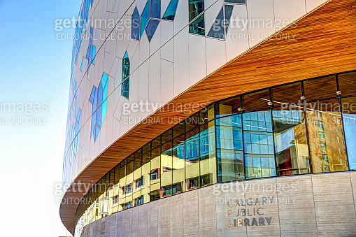 The exterior of the Calgary Public Library designed by Snøhetta and ...