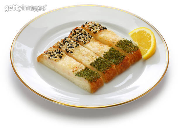 shrimp toast, prawn toast, chinese dim sum dish (1250060715) - 게티이미지뱅크