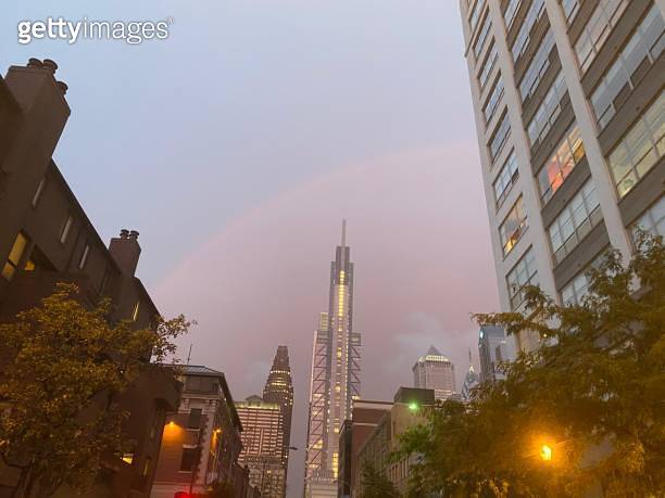 Rainbow over Philadelphia 이미지 (1257679756) - 게티이미지뱅크