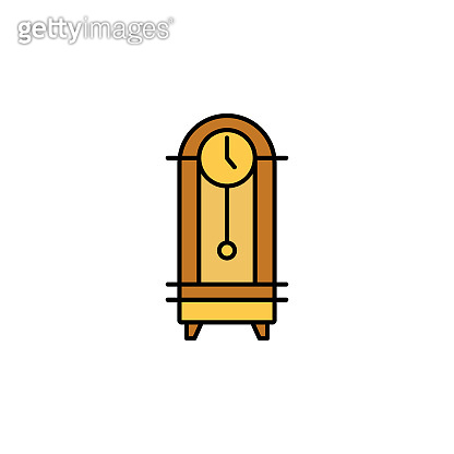 antique, clock icon. Signs and symbols can be used for web, logo ...