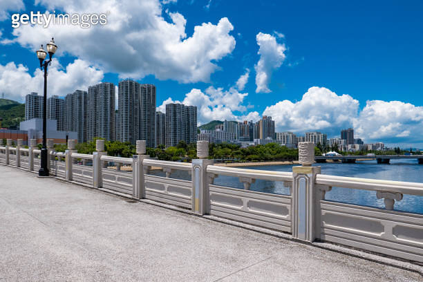 Lek Yuen Bridge, a pedestrian footbridge in Sha Tin, Hong Kong ...