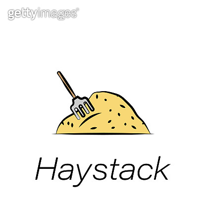 haystack hand draw icon. Element of farming illustration icons. Signs ...