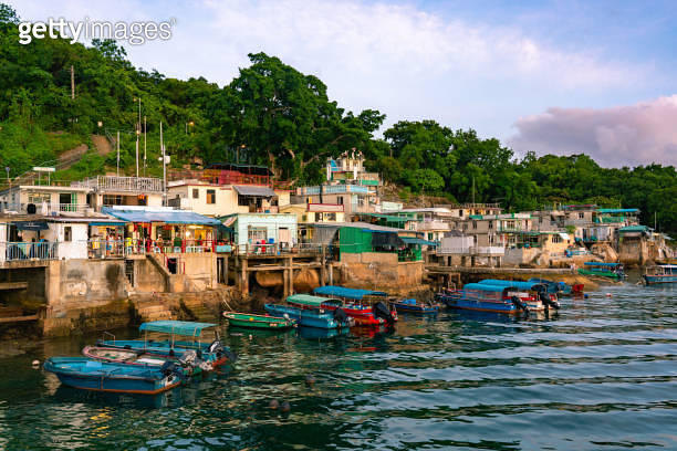 View of Tap Mun or Grass Island where is located in Sai Kung 이미지 ...