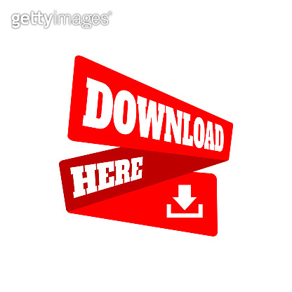 Download Here Button Stylist Text Rounded Rectangular Shape with ...