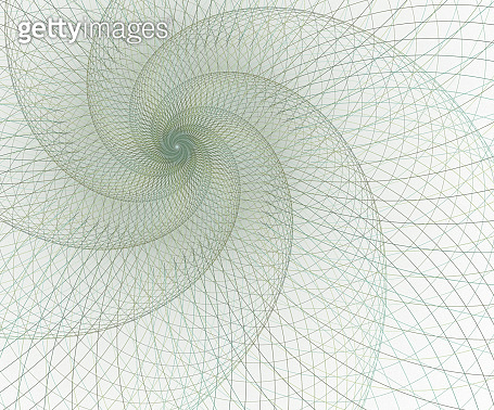 Geometry, mesh element. Intersection curves. Surreal futuristic design ...