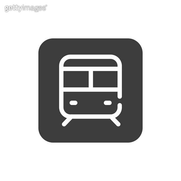 Metro black glyph icon. Urban transport item. Public navigation ...