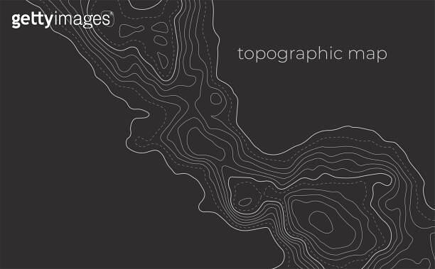 Topographic map contour background. Contour map vector. Map line of ...