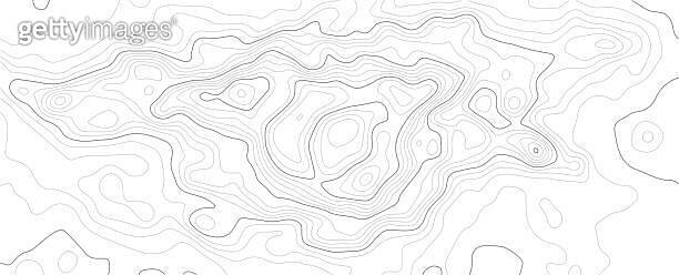 Topographic map contour background. Contour map vector. Map line of ...