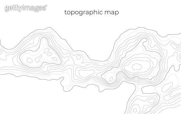 Topographic map contour background. Contour map vector. Map line of ...