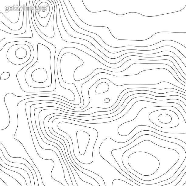 Topographic map contour background. Contour map vector. Map line of ...