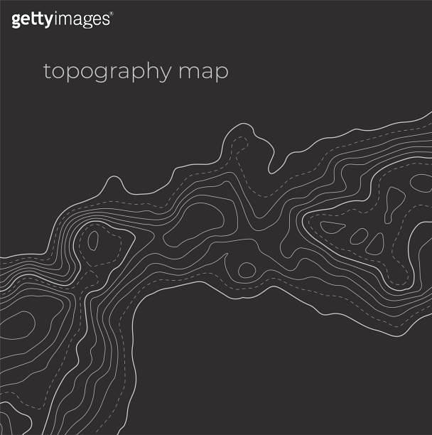Topographic map contour background. Contour map vector. Map line of ...
