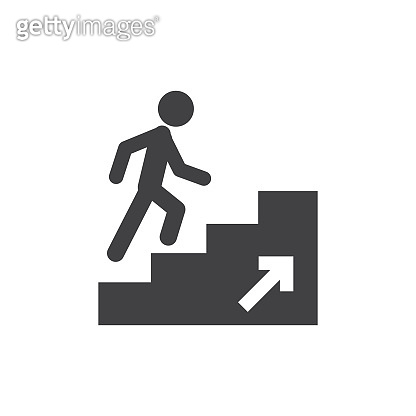Walk Up Stairs Symbol Vector Illustration 이미지 (1280649144) - 게티이미지뱅크
