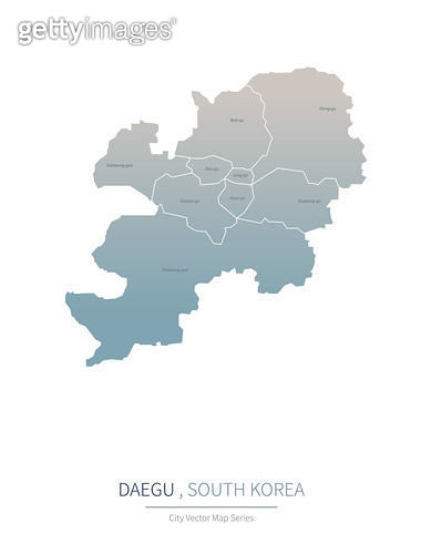 Daegu Map. vector map of major cities of south korea. 이미지 (1284146258 ...