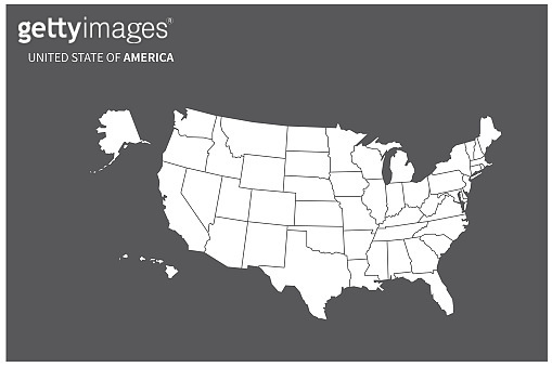 A map of the United States and a map marked by the boundaries of U.S ...