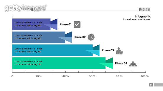 Four phase process bar graph design 이미지 (1224546026) - 게티이미지뱅크