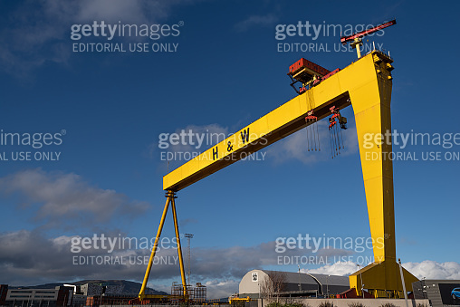 Samson, a crane at Belfast's Harland and Wolff shipyard (1203400955 ...