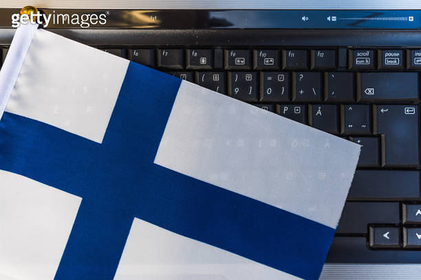 flag of Finland on computer 이미지 (1202750674) - 게티이미지뱅크