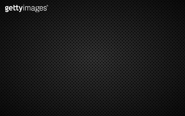 Geometric perforated square background, abstract black metallic square ...